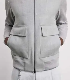 Paul & Shark Wool-silk Aliseo Bomber Jacket