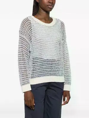 Max Mara Donirika Open-knit Crew Neck Sweater