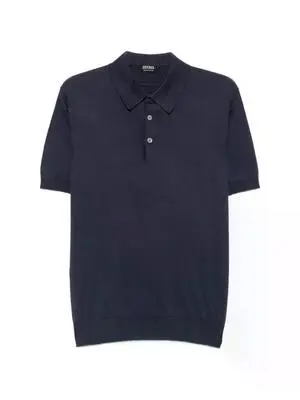 Zegna Short-sleeve Polo Shirt - Blue