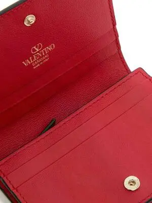Valentino Garavani Small Vlogo Wallet In Calfskin