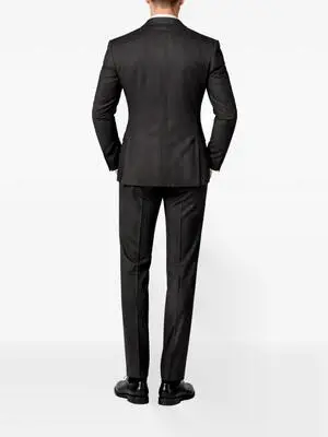 FRANZESE COLLECTION Brad Pitt Pinstriped Double-breasted Suit - Grey