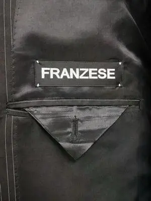 FRANZESE COLLECTION Brad Pitt Pinstriped Double-breasted Suit - Grey