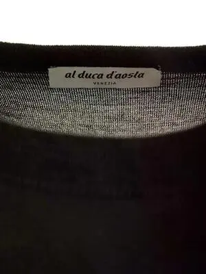 AL DUCA D’AOSTA 1902 Fine Knit Crew Neck Sweater - Black