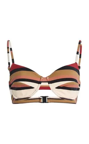 ZULU & ZEPHYR Balconette Bikini Top With Underwire - Multi