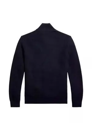 Polo Ralph Lauren Quarter-zip Embroidered Sweater - Blue