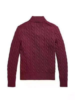 Polo Ralph Lauren Cable-knit Quarter-zip Sweater