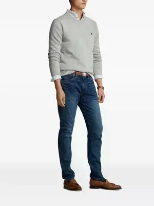 Polo Ralph Lauren Embroidered Crew Neck Sweater - Grey