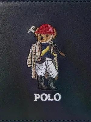 Polo Ralph Lauren Polo Bear Leather Wallet - Blue