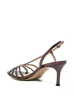 Lola Cruz Open-toe Sandals With Buckle-fastening Slingback Strap