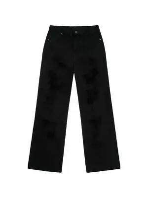 RtA Jamie Distressed Wide-leg Jeans