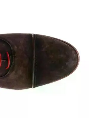 CORVARI Cap Toe Suede Derby Shoes