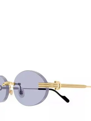 Cartier Rimless Oval-frame Sunglasses