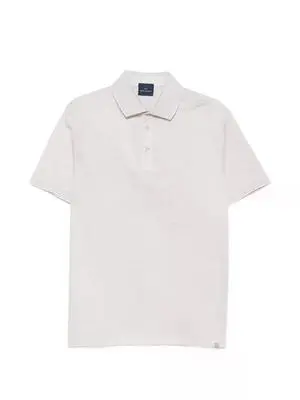 Paul & Shark Contrast-trim Short-sleeve Polo Shirt - Neutrals
