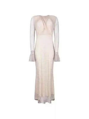 TWENTY FOURHAITCH Flared Cuff Maxi Dress