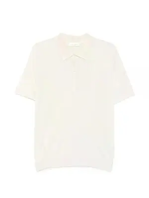 ROBERTO COLLINA Short-sleeve Polo Shirt - Neutrals