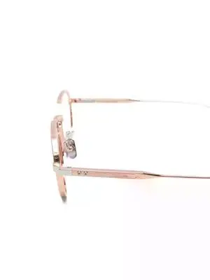 CUTLER & GROSS Pelham Geometric Frame Eyeglasses - Pink