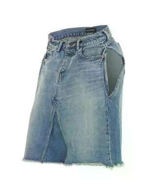 Balenciaga Sleeveless Denim Asymmetrical Top
