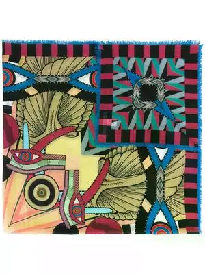 Givenchy Abstract Print Scarf - Multicolour