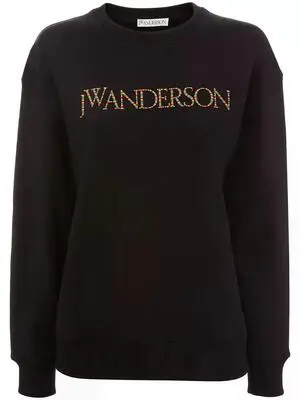 JW ANDERSON JW Anderson Embroidered Logo Cotton Sweatshirt