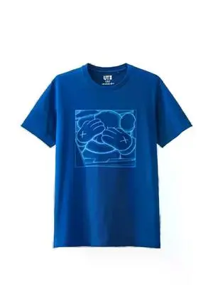 KAWS X Uniqlo Chum Graphic-print T-shirt - Blue