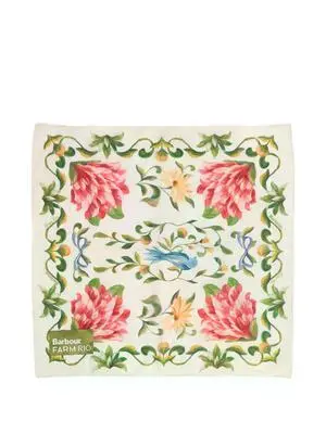 Barbour Farm Rio Azelia Floral-print Scarf - Neutrals