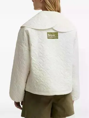 Barbour X Farm Rio Quilted Jacket With Floral Embroidery