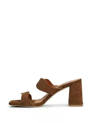 L'ARIANNA Suede Double-strap Mules