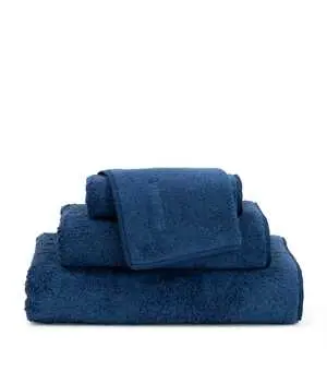 Frette Cotton Unito Wash Cloth - Blue
