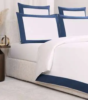 Frette Cotton Bold Duvet Cover - Blue