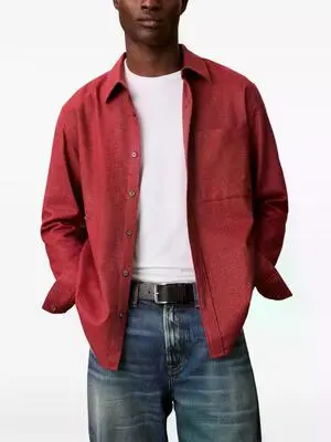 Calvin Klein Logo-embroidered Chest-pocket Shirt