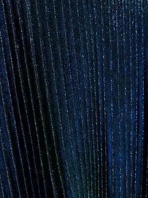 L'IDEE Pleated V-neck Maxi Dress