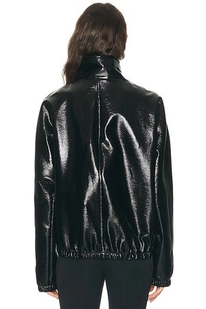 COURREGES Vinyl Zipped Bomber Jacket