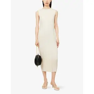 Issey Miyake Sleeveless Knitted Midi Dress
