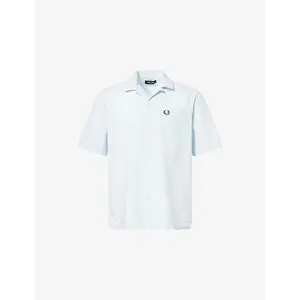 Fred Perry Revere-collar Cotton Seersucker Shirt