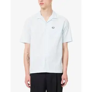 Fred Perry Revere-collar Cotton Seersucker Shirt
