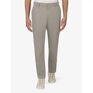 Boggi Milano Stretch Cotton-blend Trousers - Light Green
