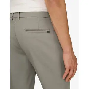 Boggi Milano Stretch Cotton-blend Trousers - Light Green