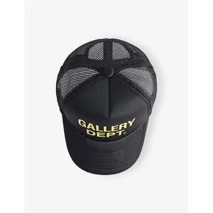 GALLERY DEPT. Logo-print Woven Trucker Cap - Black