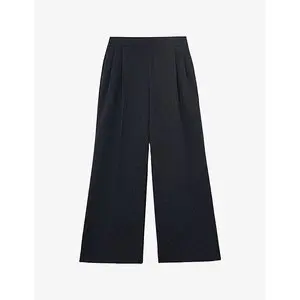 REISS Remi Pinstriped Stretch-woven Jogging Bottoms - Navy