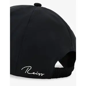 REISS Caleb Woven Cap - Navy