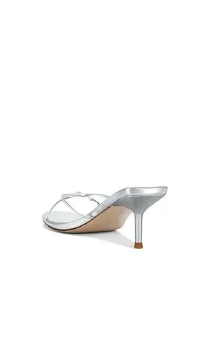 Femme La Maeve Metallic Slipper - Metallic Silver