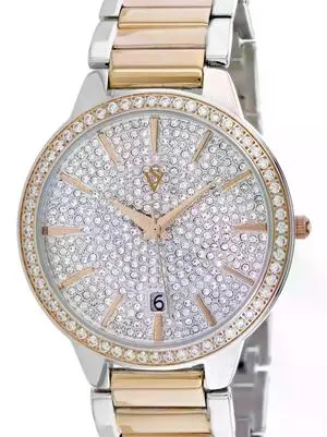CHRISTIAN VAN SANT Alessia 38mm Crystal-embellished Two-tone Watch