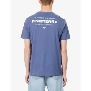 FINISTERRE Letterpress Logo-print Cotton T-shirt - Galactic