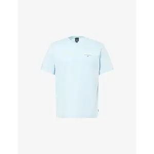 FINISTERRE Letterpress Logo-print Cotton T-shirt - Sky