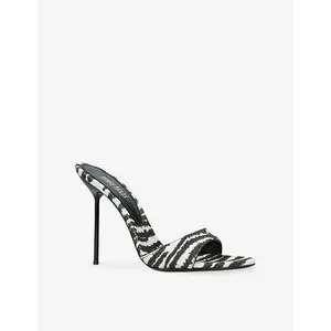 Paris Texas Lidia 105 Woven Heeled Mules