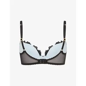 Agent Provocateur Clarette Underwired Lace Bra - Blue/black
