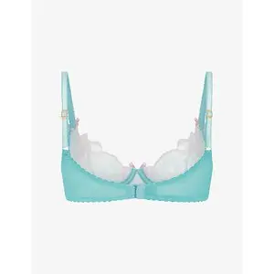 Agent Provocateur Lisetta Underwired Lace Bra - Mint/pink