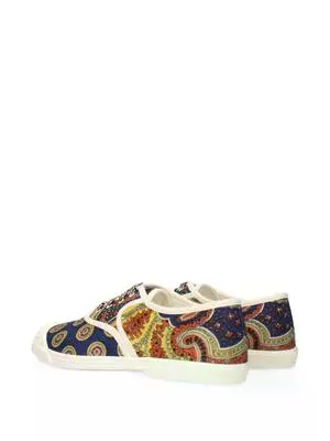 Valentino Garavani Paisley Print Lace-up Sneakers - Multicolour