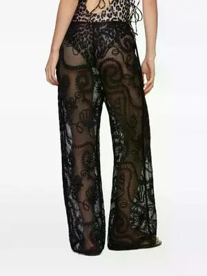 GANNI Patterned Net Trousers