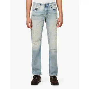 REPLAY Grover Straight-leg Cotton Jeans